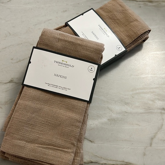 Threshold | Dining | 8 Cloth Napkins Nwt 0 Cotton 18 Square By ...
